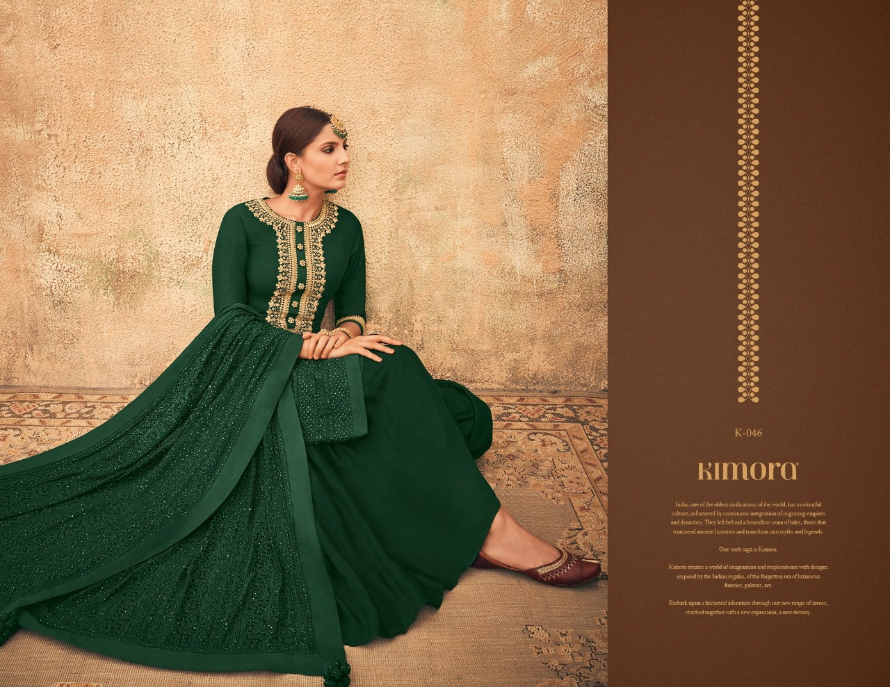 Buy Kimora kimora vol 5 41-46 Series 14100 + 5% GST Extra embroidered ...