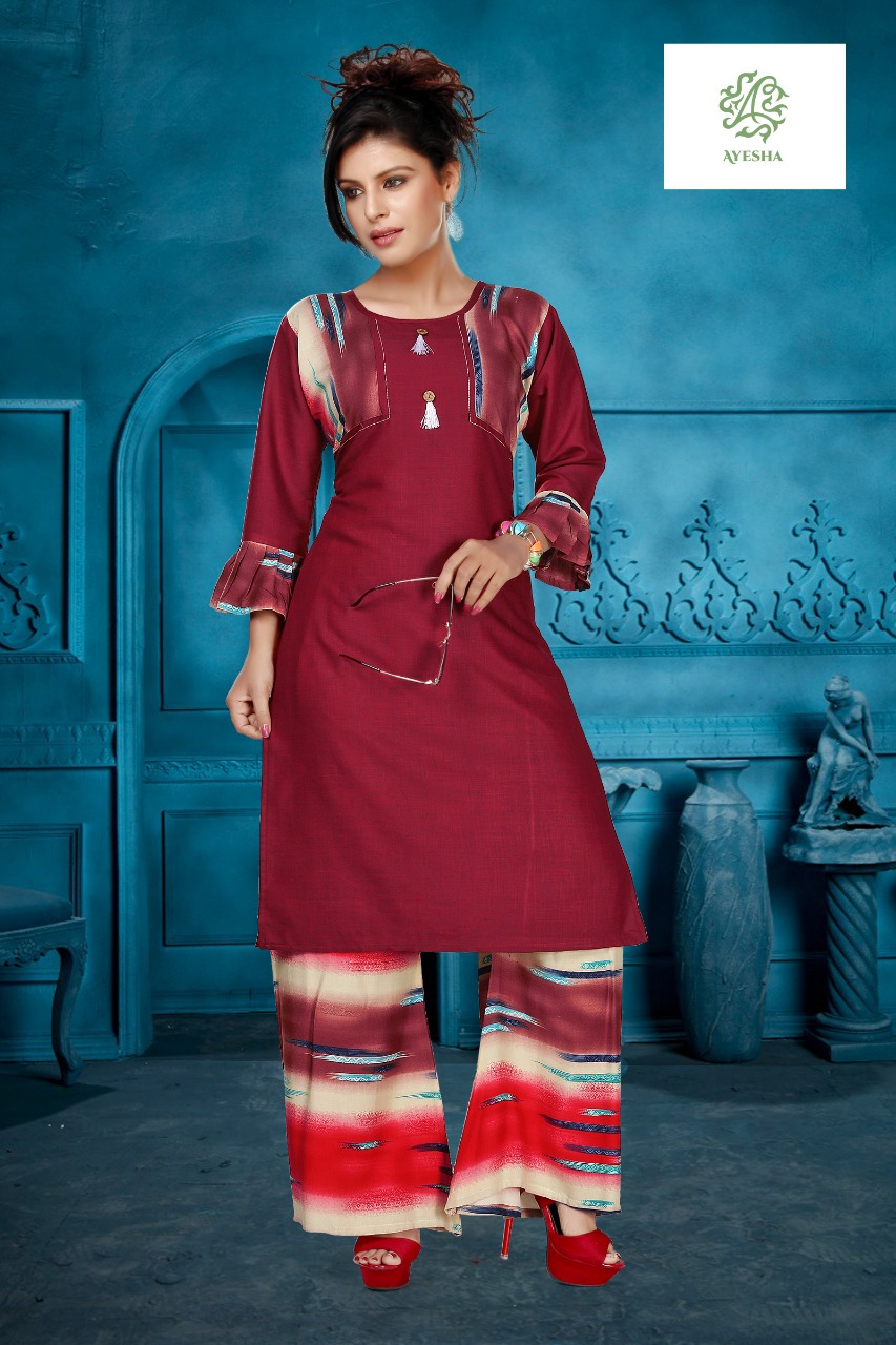 Buy Lavnya ayesha 001-006 Series 2910 + 5% GSt Extra rayon printed top ...