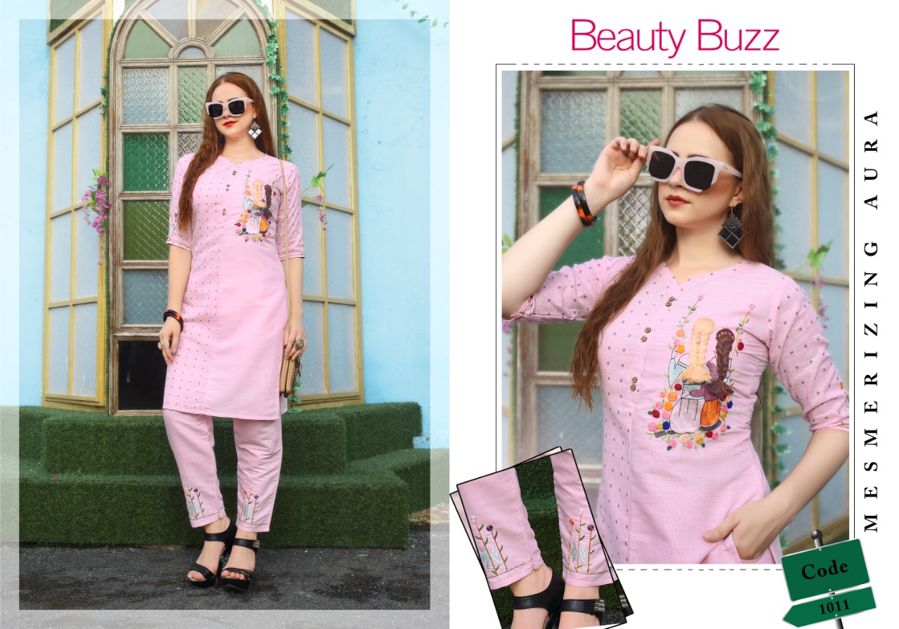 Neeti Neeva 1008-1013 series 5760 + 5% Gst Extra - Kurti With Trouser Pants